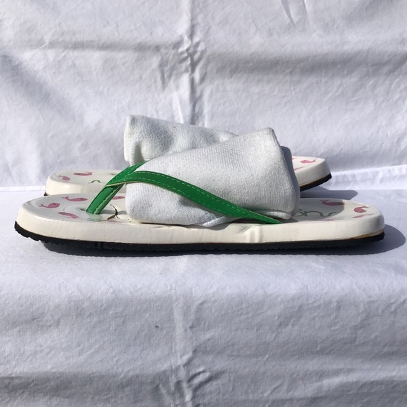 Sugar | Shoes | Vintage 998 Sugar Floaties Flipflops White With Pink ...